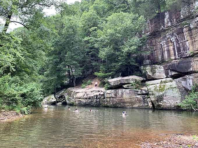 Nature's best-kept secret: sandstone bluffs, cool water, and zero Wi-Fi required.