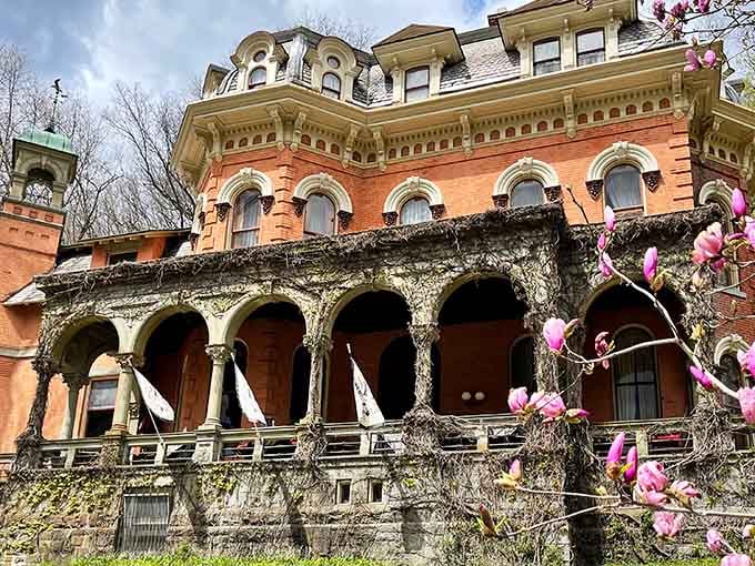 This red-brick Victorian beauty in Jim Thorpe looks like it was designed by someone who'd never heard the word "ordinary."