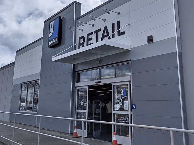 That bold "RETAIL" sign isn't just a label, it's practically a promise of adventure waiting inside.