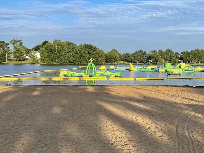 Sunny skies, sandy shores, and an inflatable obstacle course. Jellystone Park&trade; Pittsfield delivers the full package.
