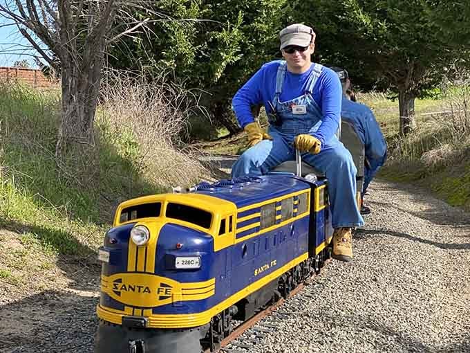 All aboard for the most delightfully absurd commute you'll ever take in Southern California's sunshine.
