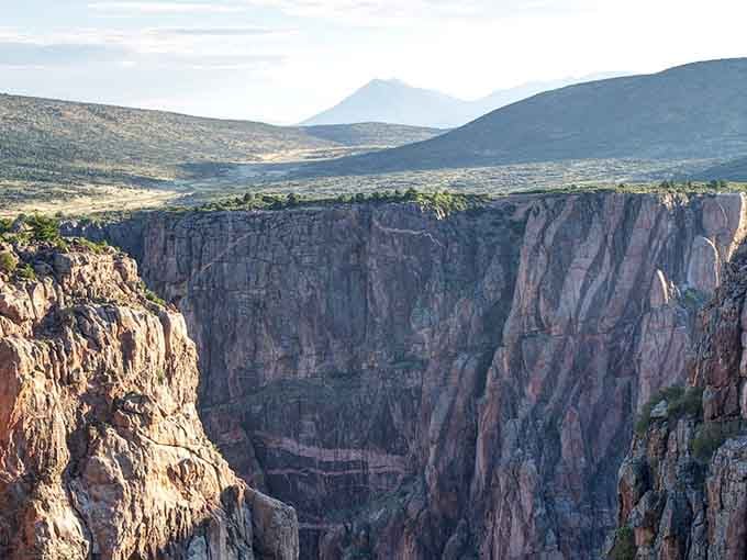 When Colorado decides to split open and show you what two billion years looks like in stone.