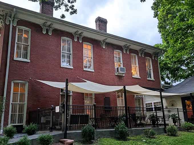 That red brick exterior isn't just a building, it's a promise that something wonderful waits inside.