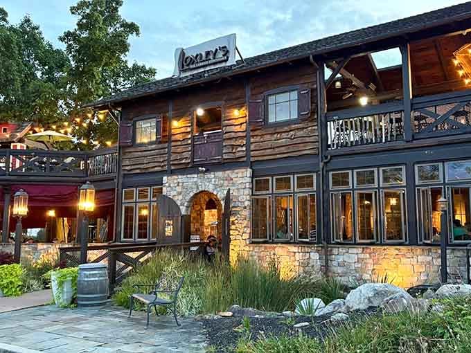Loxley's looks like a log cabin and a stone castle had a very charming, very delicious baby in Lancaster.