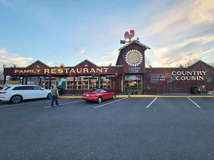 That rooster on the roof isn't just decoration, it's a proud declaration that great food lives here.