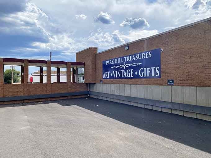 That bold blue sign isn't just a sign, it's a standing invitation to discover something genuinely wonderful inside.