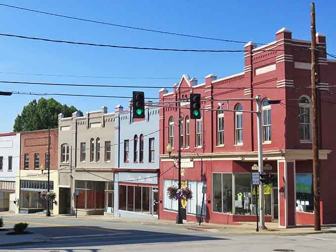 Downtown Danville's brick storefronts stand proud, proof that good bones never go out of style.