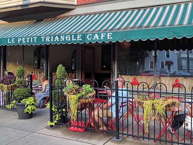 That turquoise awning isn't just decoration, it's a beacon calling you to brunch paradise in Ohio City.