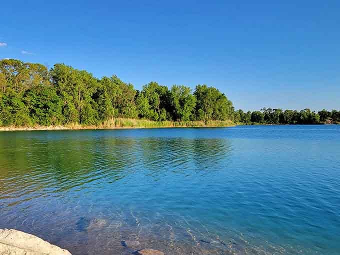 That lake view hits different when you realize paradise was hiding in your own backyard all along.