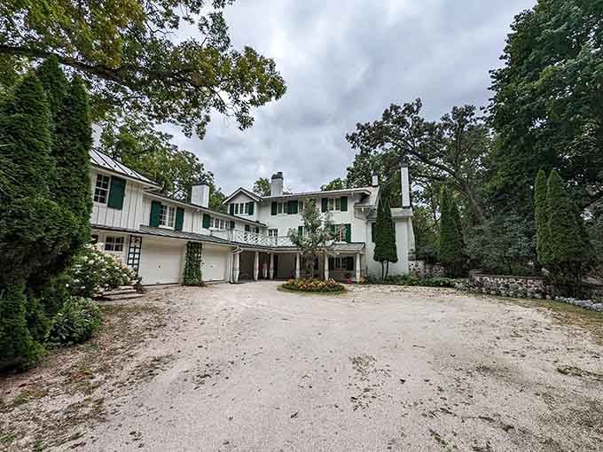 A white-shuttered dream hiding in plain sight, Ten Chimneys looks like it belongs in a storybook.