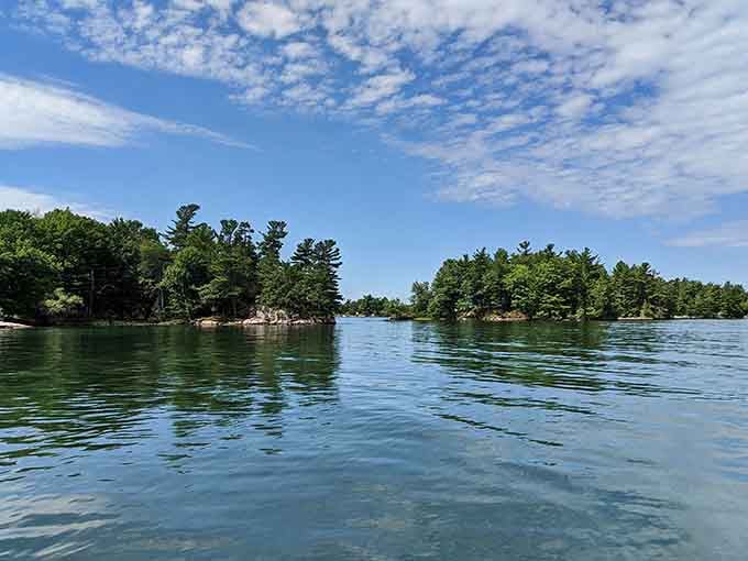 Crystal clear waters and lush green islands create the perfect backdrop for a summer day exploring this remote state park.