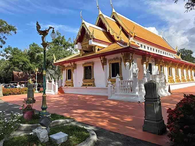 Golden rooftops and Florida sunshine: Wat Mongkolratanaram proves Tampa has serious hidden treasures worth finding.