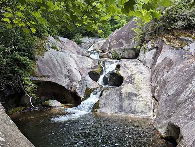 Those smooth granite ledges and cascading pools make even the most skeptical hiker believe in magic.