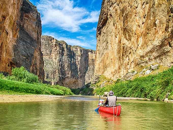 Nature's skyscraper, no elevator required. Santa Elena Canyon's walls dwarf everything you thought was impressive.