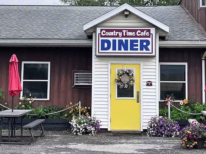 That cheerful yellow door isn't just an entrance, it's a promise that something wonderful waits inside.