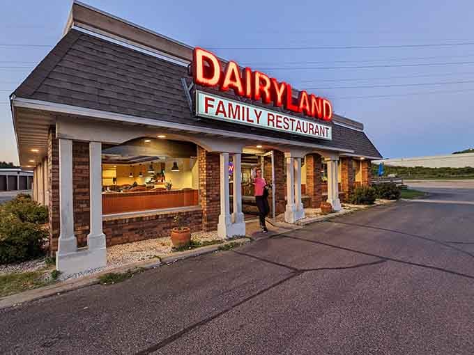 That red sign isn't just a landmark, it's a dinner bell calling Madison home for a honest meal.