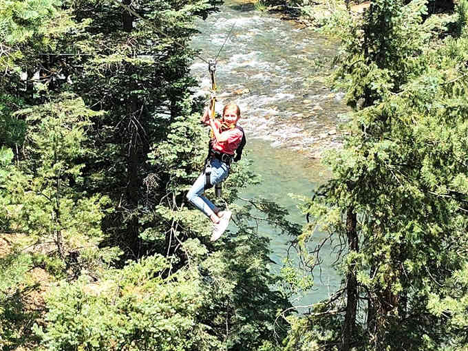 Flying over the Animas River like you're auditioning for a superhero movie, minus the cape and spandex.