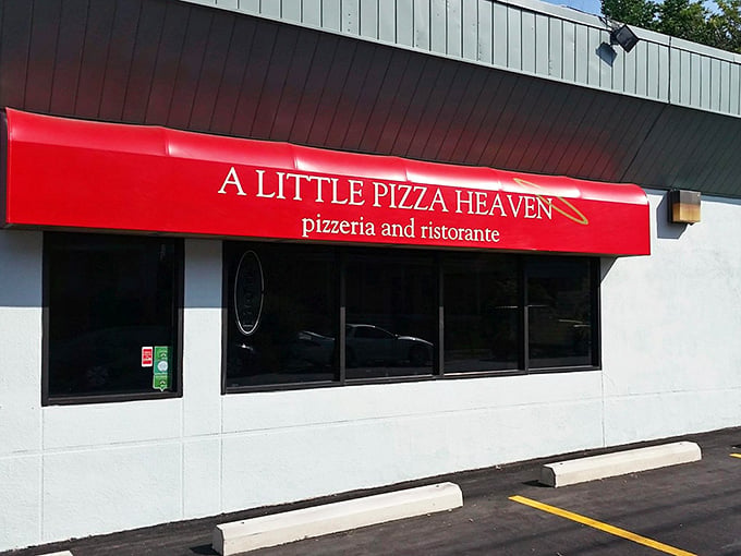 That bold red awning on Boulevard Avenue is basically Scranton's way of saying, "Hey, something wonderful is happening in here."