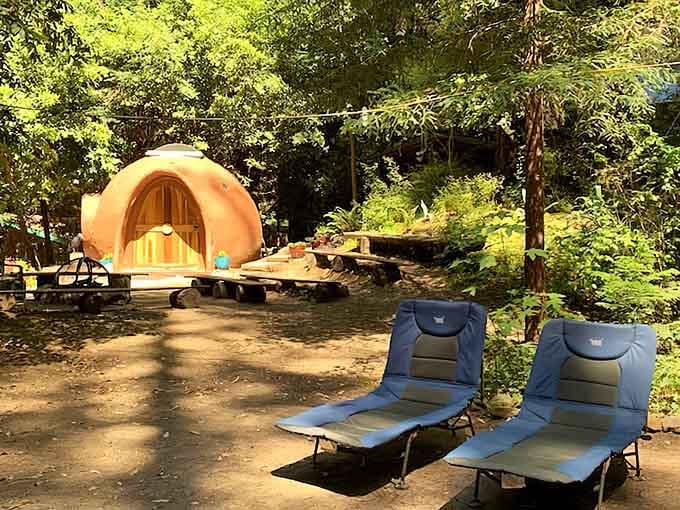 That terracotta dome isn't a hobbit's vacation home, but honestly, it's close enough.