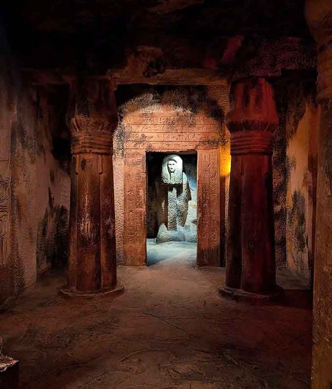 Step inside the Rosicrucian Egyptian Museum's full-scale tomb replica, where ancient Egypt comes alive in San Jose's backyard.