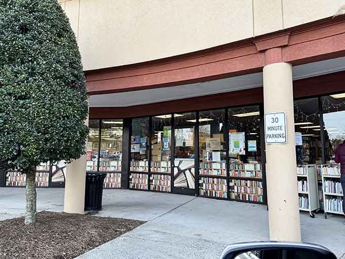 Even from the sidewalk, those shelves packed behind the glass windows are already calling your name.