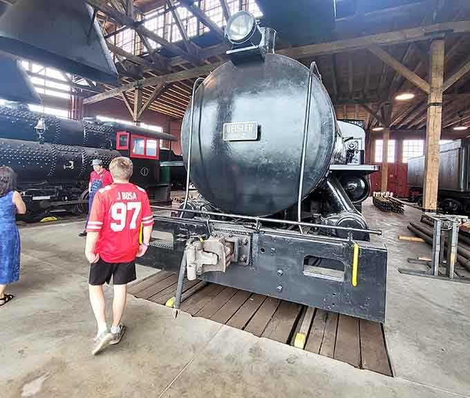 Kids and locomotives, a combination that produces the kind of wide-eyed wonder money simply cannot manufacture.