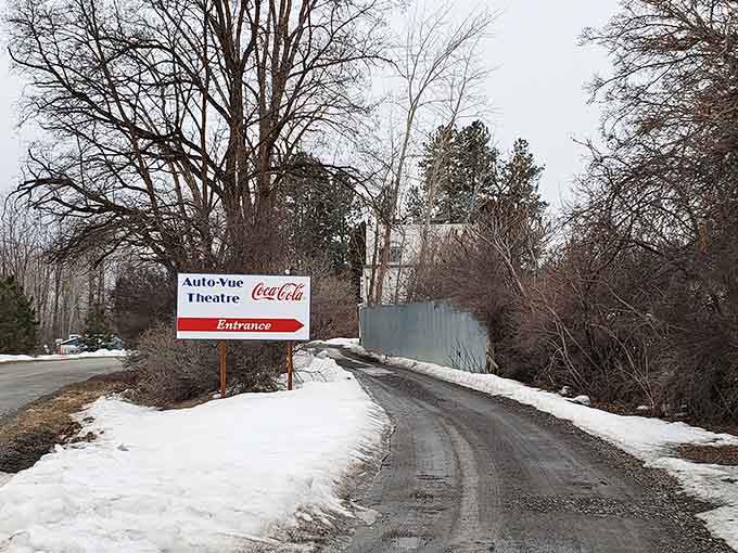 That entrance sign has been welcoming people for a long time, and it still means business.