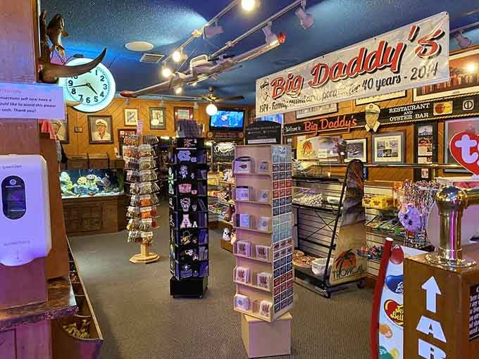 The gift shop offers nautical treasures and local souvenirs, because great seafood deserves equally great shopping opportunities.