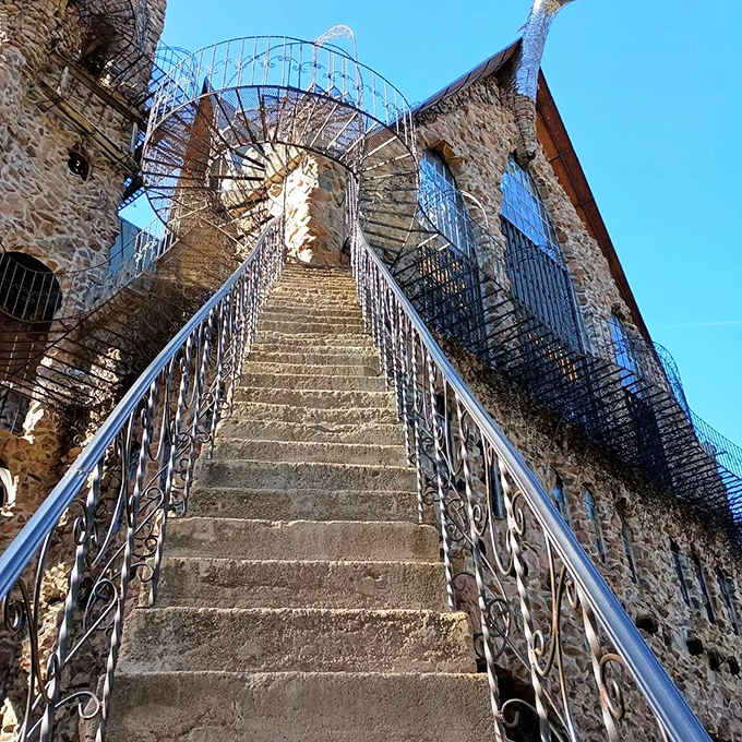 Climbing these stairs counts as your cardio for the week, maybe the month, depending on how many times you go up.