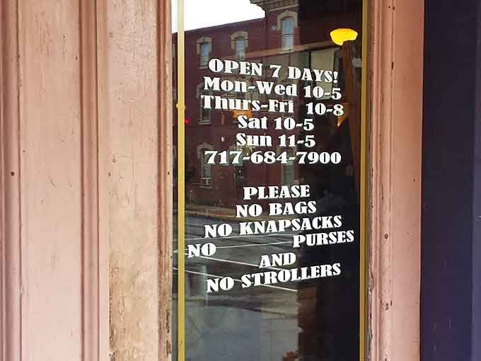 Open seven days a week, because great treasures don't take days off and neither should you.