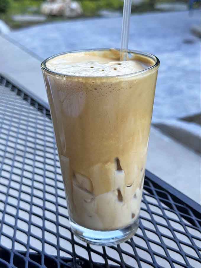 An iced coffee so creamy and perfect it could make you reconsider your entire relationship with your regular coffee shop.
