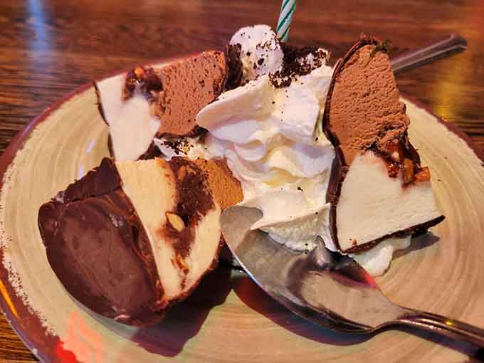 A tartufo this beautiful makes skipping dessert feel genuinely irresponsible. Order it without hesitation.