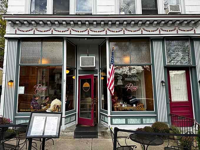 The Foundry Cafe Rose is the kind of cozy corner spot that makes you want to cancel your afternoon plans immediately.