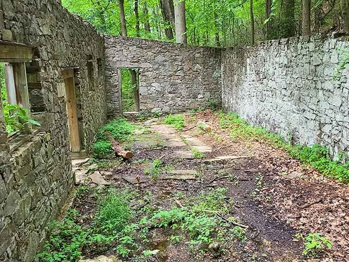 Step inside the roofless walls and suddenly you're standing in the world's most atmospheric outdoor room.