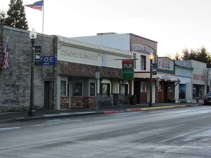 Old signs, good light, and a street that looks like it was built for slow, happy walking.