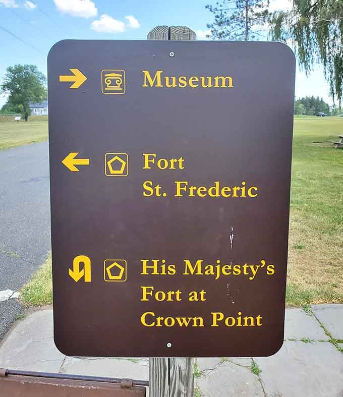 Three destinations, one sign, and zero excuses for not exploring every single corner of this remarkable historic site.