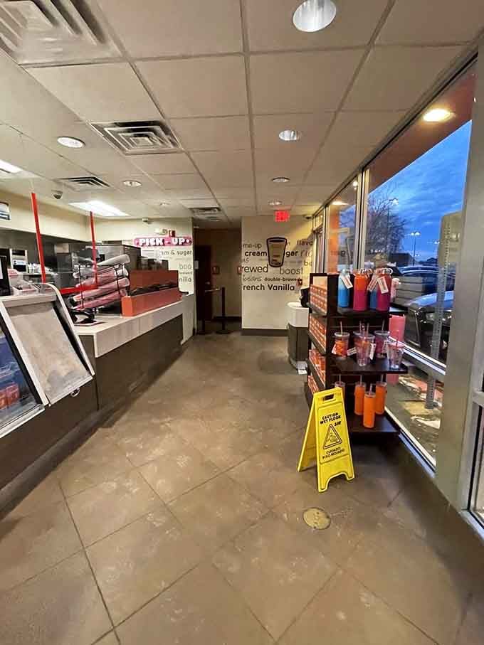Clean floors and coffee-scented air create the kind of welcoming space where regulars feel like family and newcomers become converts.