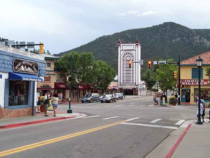 Elkhorn Avenue's clock tower anchors a main street that looks like a movie set but is gloriously real.