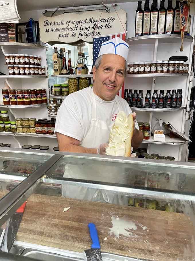 Behind that counter stands someone who's forgotten more about mozzarella than most people will ever know about anything.