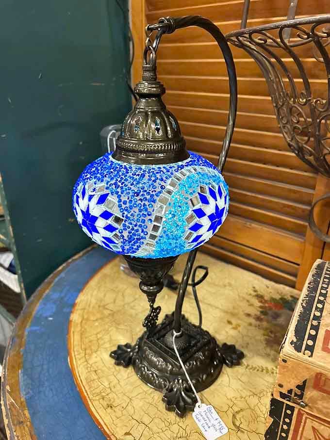 A Turkish mosaic lamp that casts magical light, turning any room into something straight out of Arabian Nights.