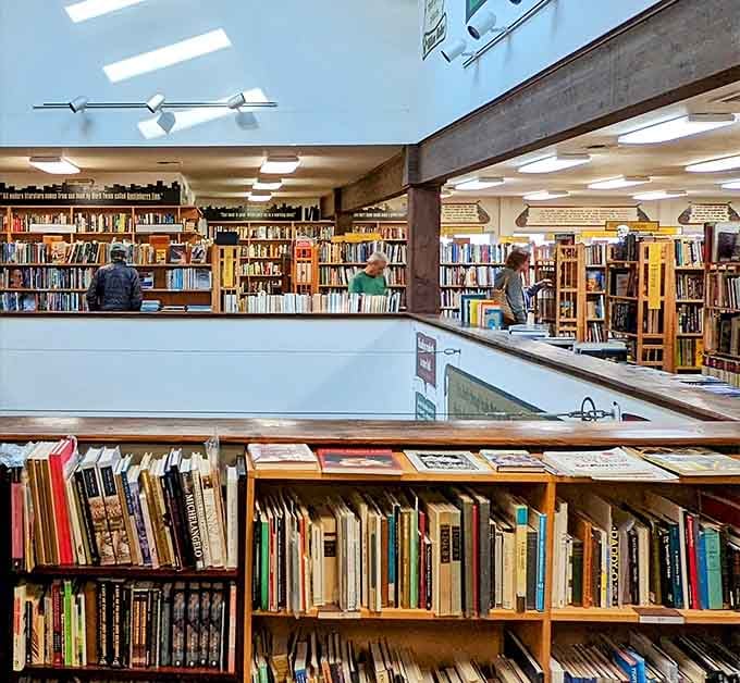 Real people, real browsing, real joy. This is what a bookstore looks like when it's truly loved.