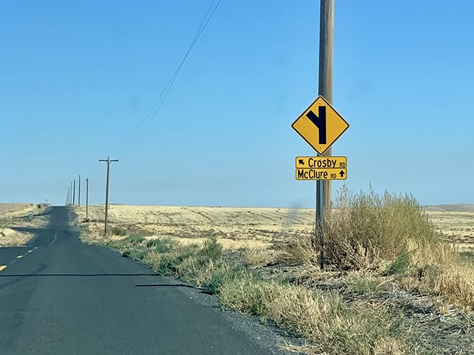 Crosby Road and McClure Road. Two ordinary signs pointing toward one very extraordinary experience near Prosser.