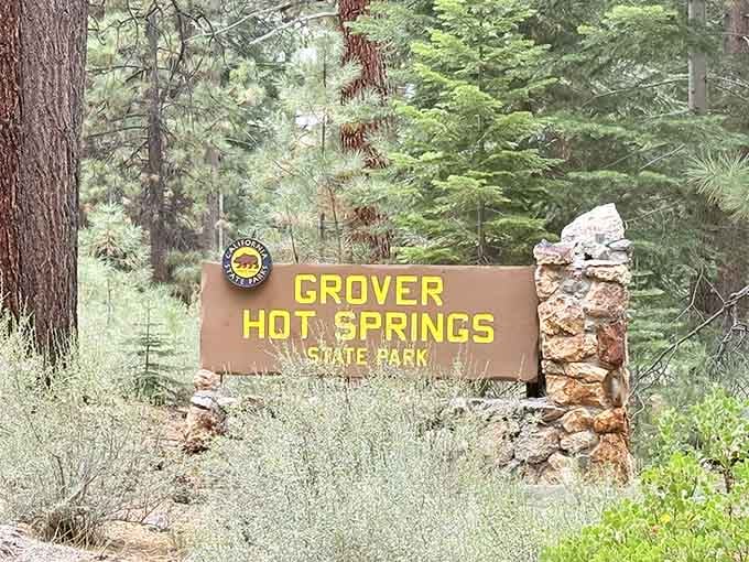 The welcome sign to paradise, where the dress code is casual and stress checks out permanently.