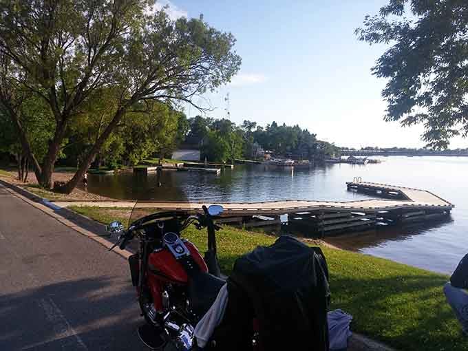 Rainy Lake shoreline offers peaceful water access where you can launch boats without fighting crowds or paying premiums.