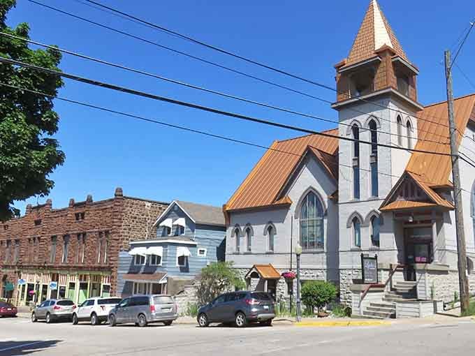 Historic architecture and blue skies make Iron Mountain's downtown look like a postcard worth keeping forever.