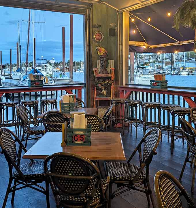 When the sun dips low and the marina lights up, Island Cafe becomes something truly special to behold.