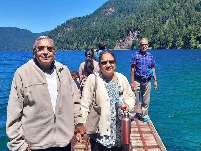 The smiles say everything. Lake Crescent has a way of making every visitor feel like they discovered it personally.