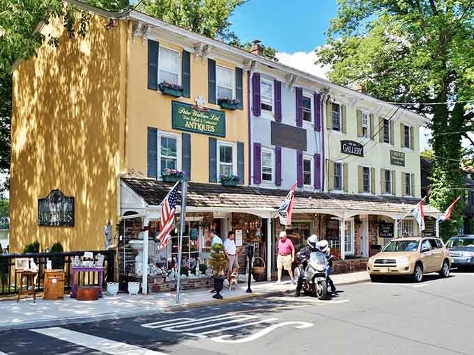 Colorful storefronts and antique dealers lined up side by side, like a greatest hits album you can actually walk through.