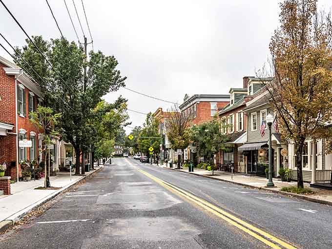 Fall settles gently over Lititz's Main Street, turning an already beautiful town into something truly unforgettable.