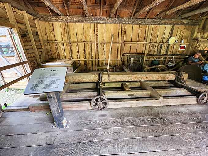 This sawmill turned logs into lumber using nothing but water power and good old-fashioned Appalachian know-how.